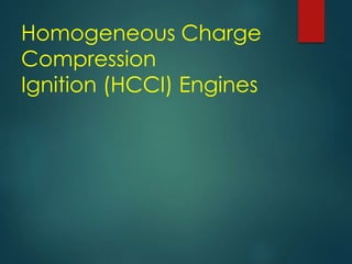 Concept of hcci engines, hybrid engines, twin spark engine, electric ...