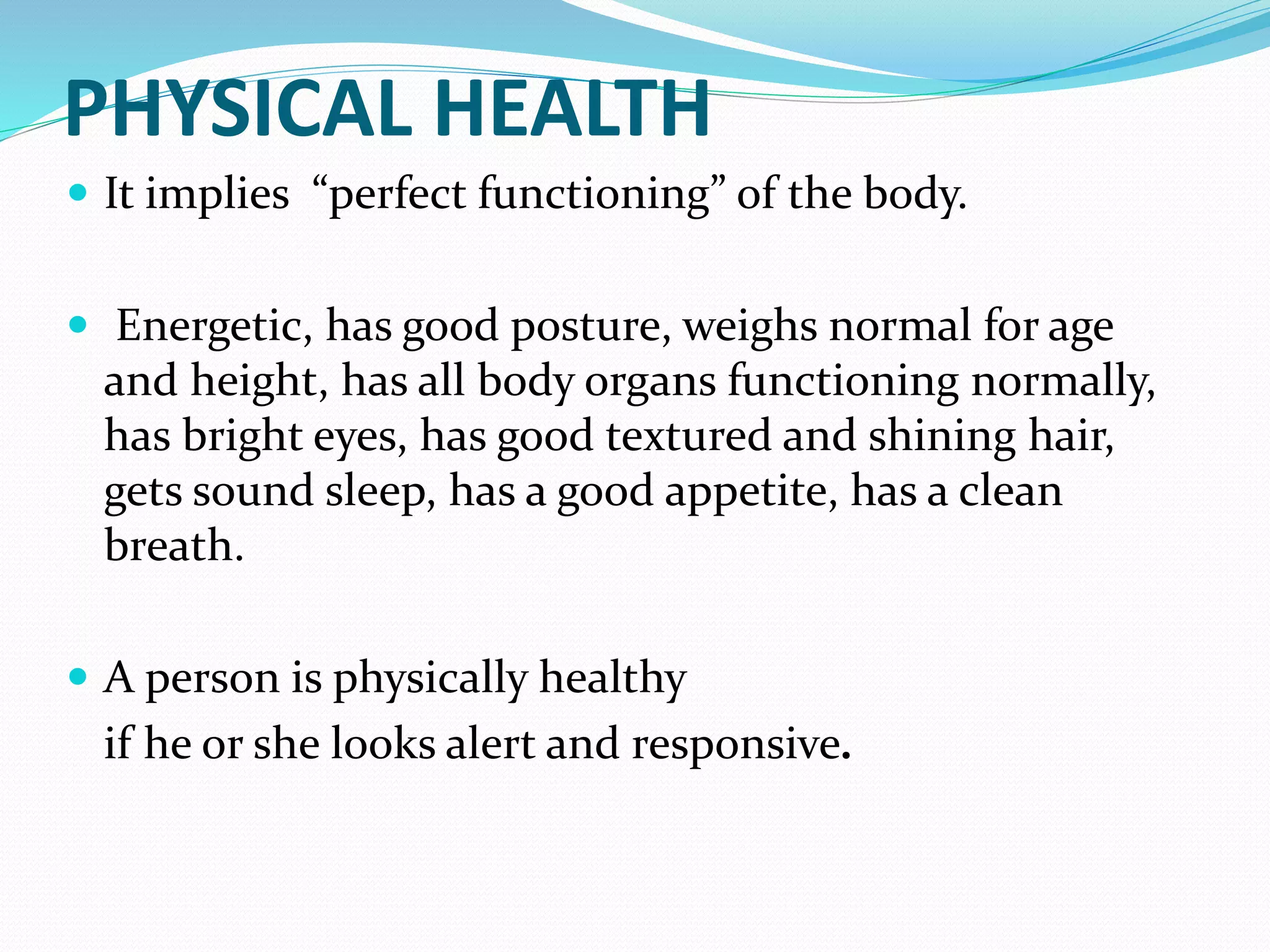 Concept of health | PPTX