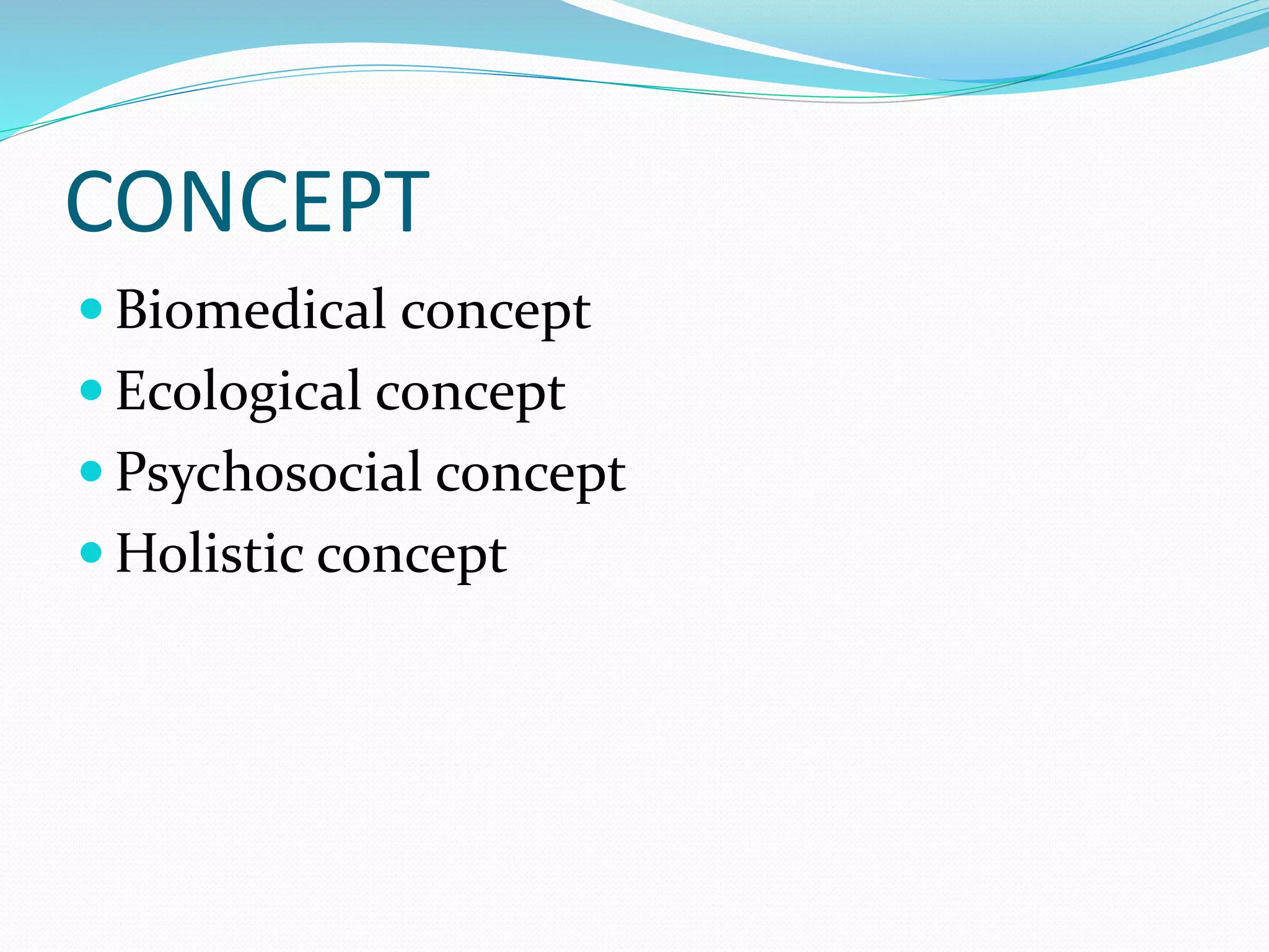 Concept of health | PPTX