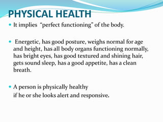 Concept of health | PPTX