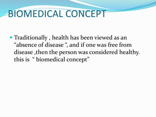 Concept of health | PPTX