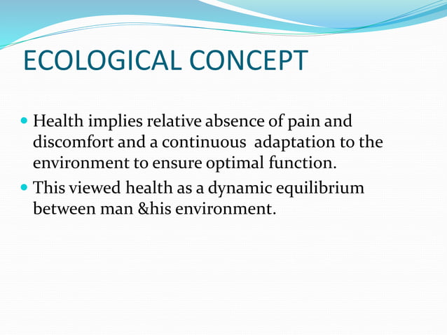 Concept of health | PPTX | Mental Health | Diseases and Conditions