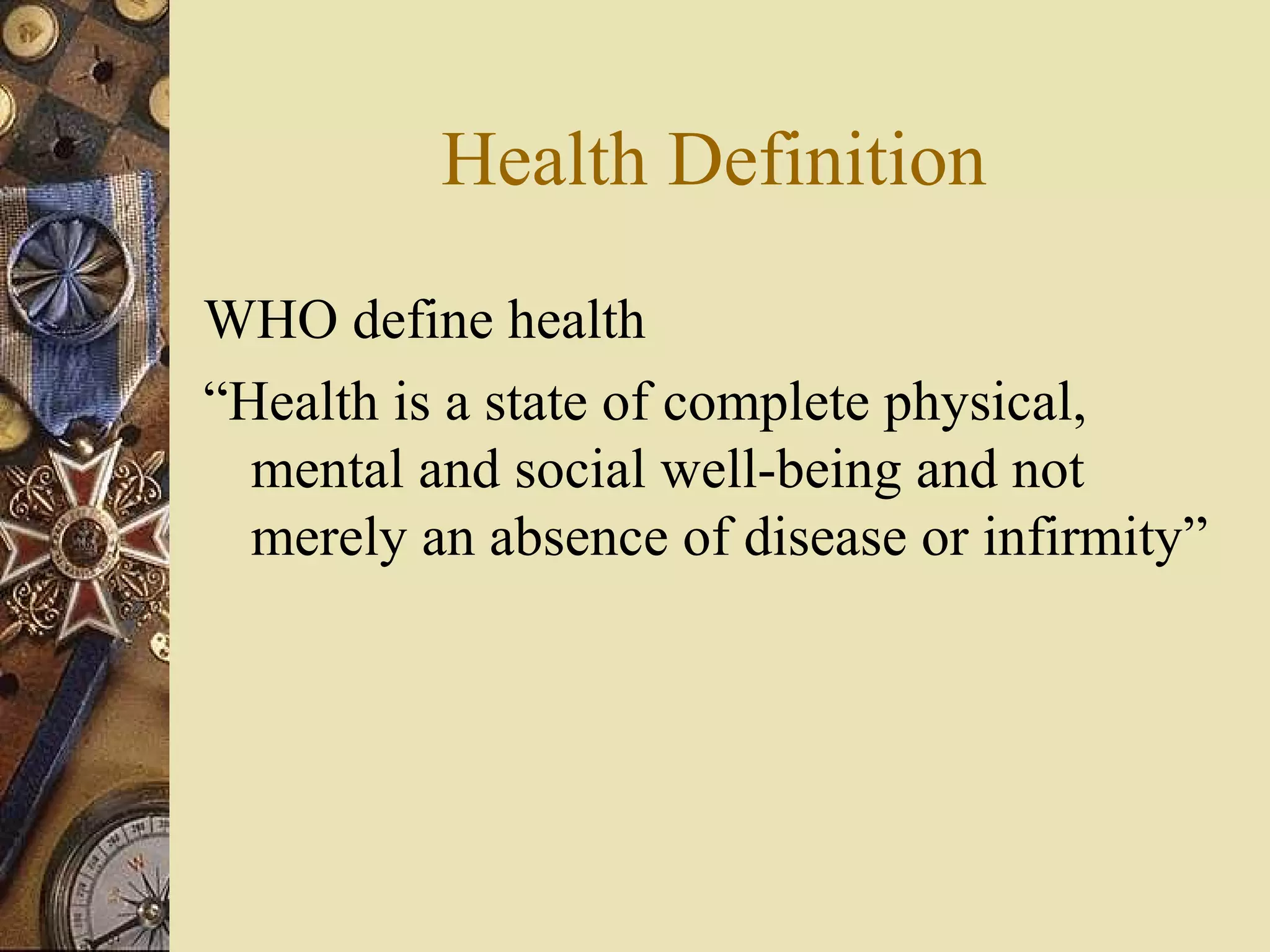 Concept of health and Disease | PPT