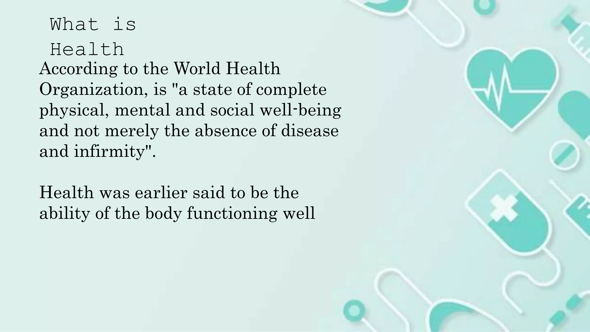 Concept of Health | PPTX