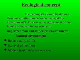 Concept of Health ,COMMUNITY MEDICINE DEPT | PPT
