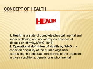 Concept of health and disease | PPTX