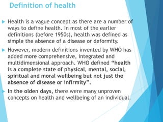 Concept of health and disease | PPT
