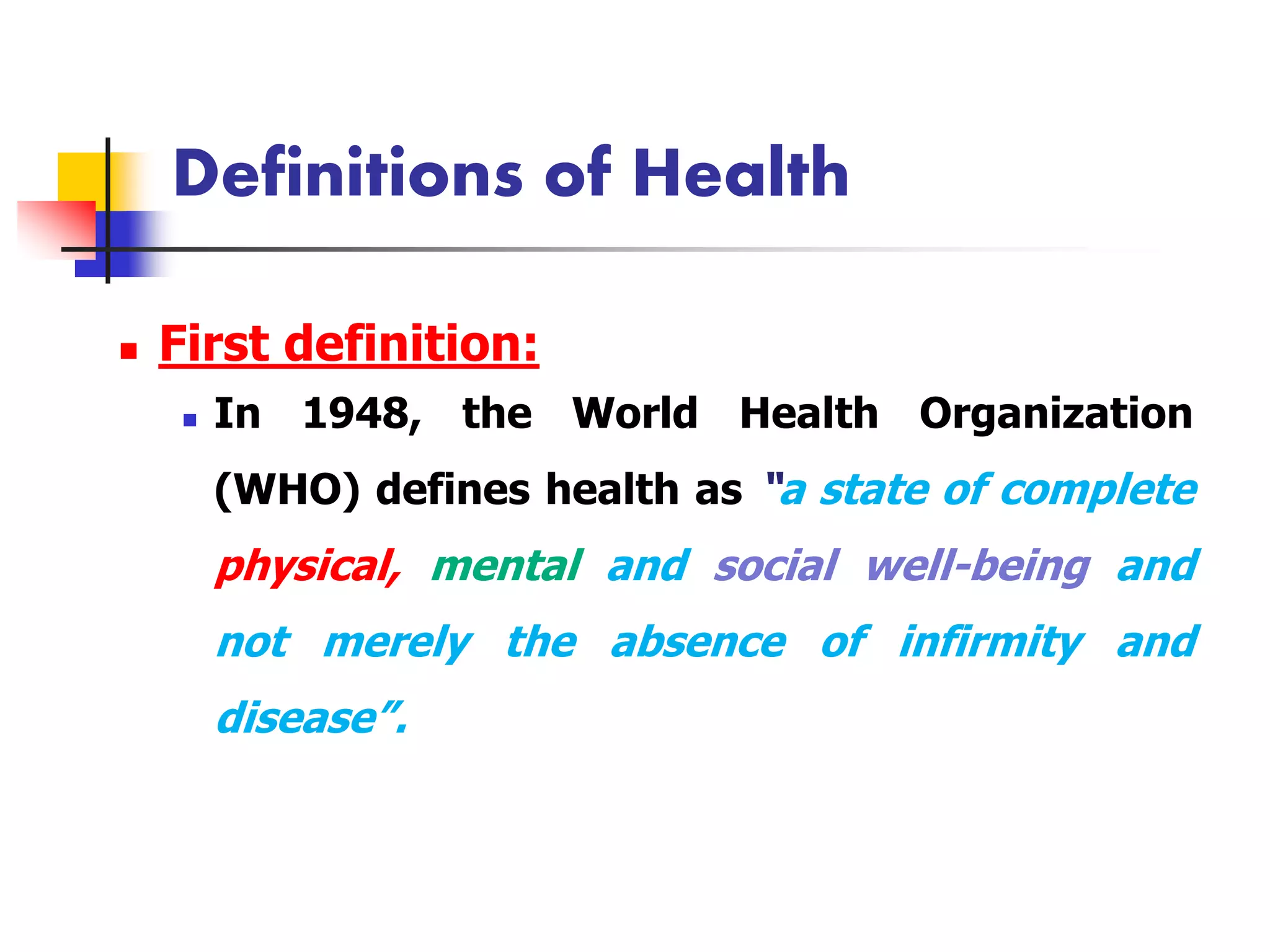 Concept of health and illness | PDF