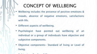 Concept of Health and Wellbeing | PPTX