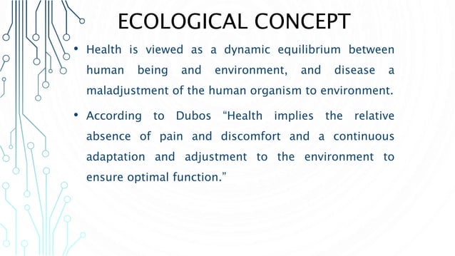 Concept of Health and Wellbeing | PPTX | Medical Health