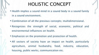 Concept of Health and Wellbeing | PPTX