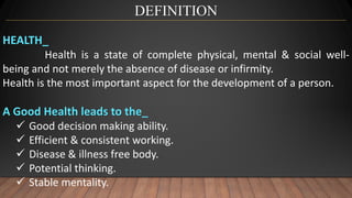 Concept of Health & Disease | PDF