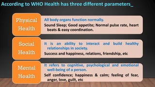 Concept of Health & Disease | PDF