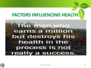 Concept of health, factors affect | PPTX