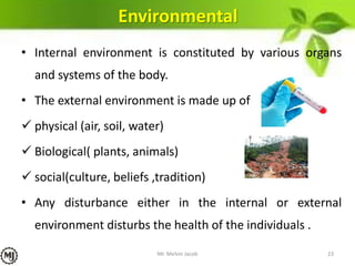 Concept of health, factors affect | PPTX