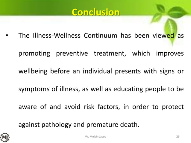 Concept of health, factors affect | PPTX