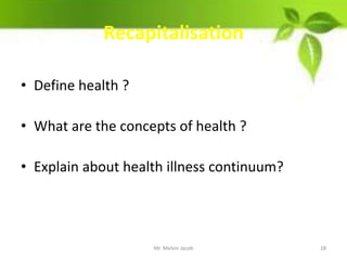 Concept of health, factors affect | PPTX