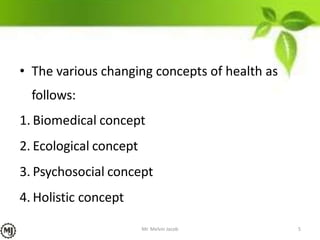 Concept of health, factors affect | PPTX