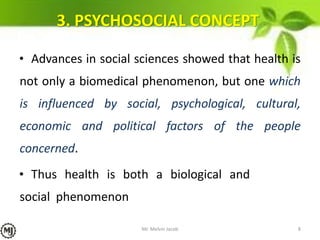 Concept of health, factors affect | PPTX
