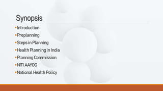 Concept of Health Planning . | PPT