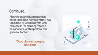Concept of Health Planning . | PPT