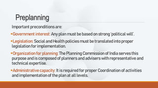 Concept of Health Planning . | PPTX