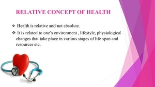 Concept of health ppt | PPTX