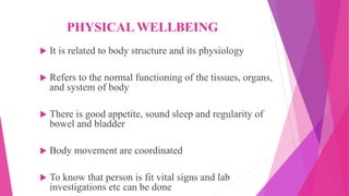 Concept of health ppt | PPTX