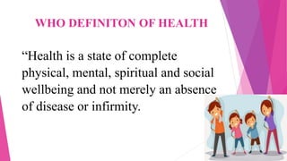 Concept of health ppt | PPTX