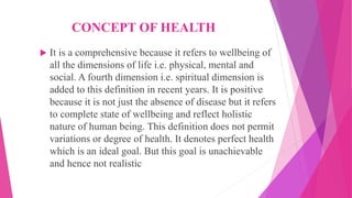 Concept of health ppt | PPTX