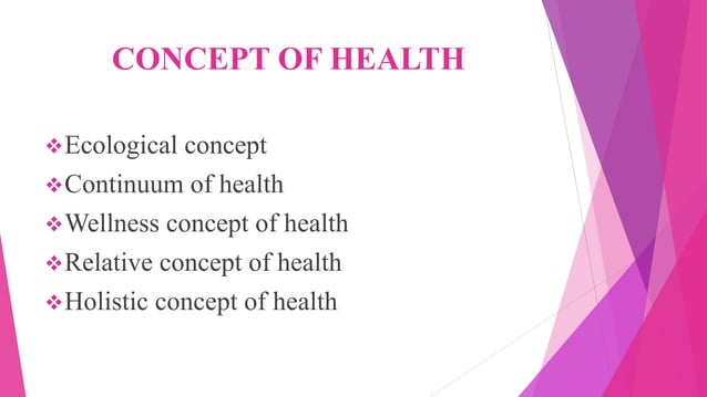 Concept of health ppt | PPTX
