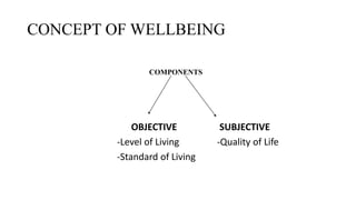 Concept of health and wellbeing by Dr. Sonam Aggarwal | PPTX