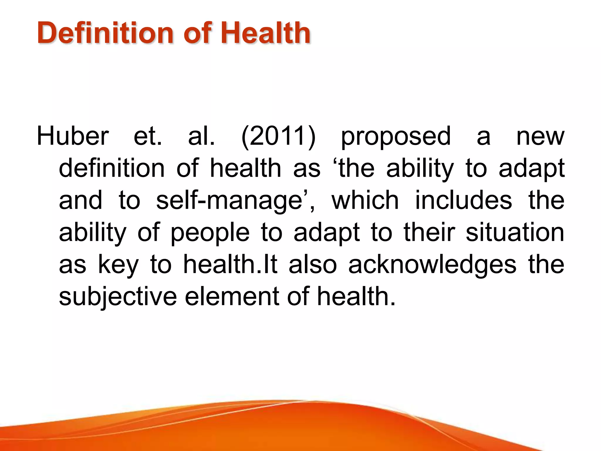 Concept of health & well being | PPT