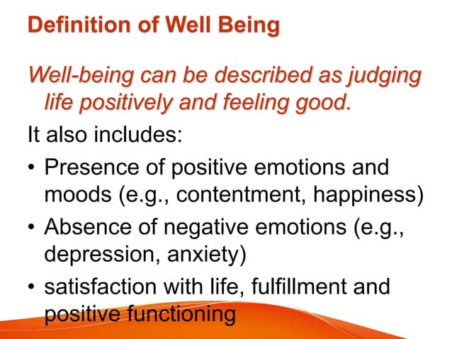 Concept of health & well being | PPT