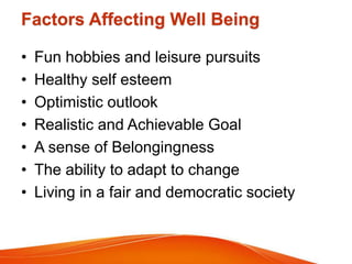 Concept of health & well being | PPT
