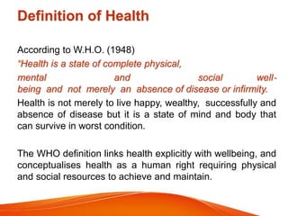 Concept of health & well being | PPT
