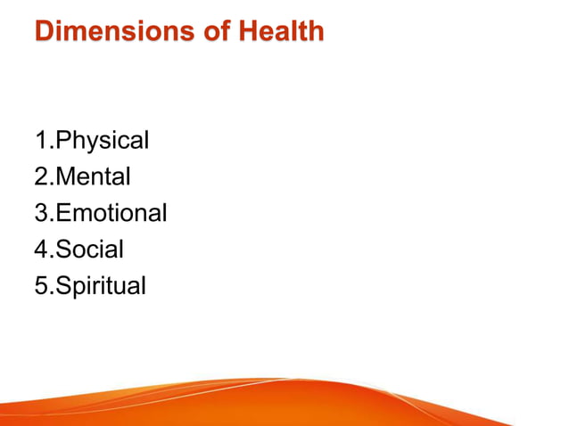 Concept of health & well being | PPT