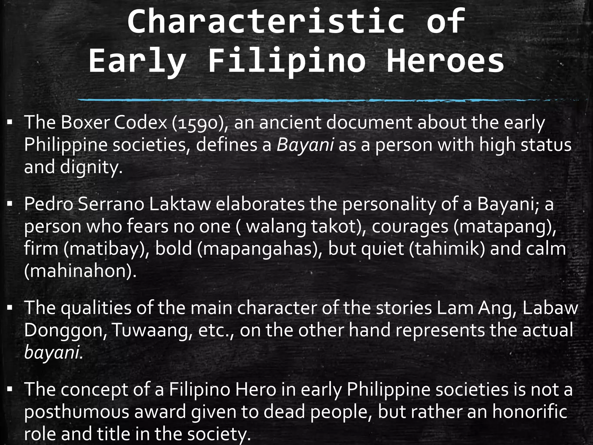 Concept of hero in filipino culture and history (RIZAL) | PPTX