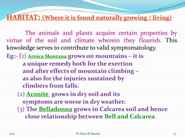 Concept of homoeopathic materia medica | PPTX | Holistic Health ...