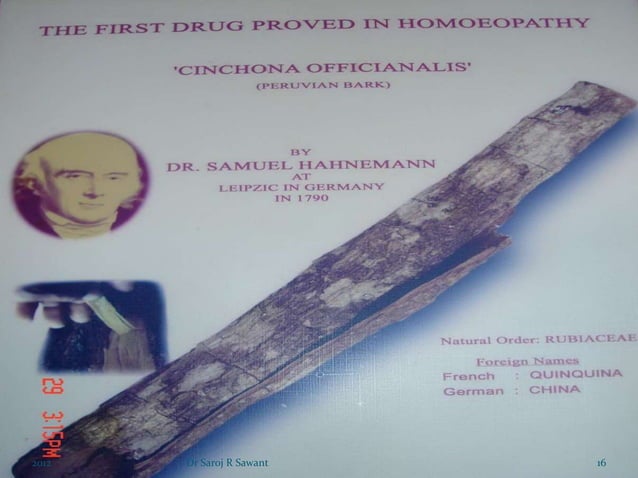 Concept of homoeopathic materia medica | PPTX | Holistic Health ...