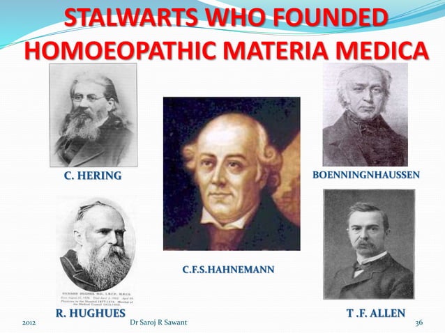 Concept of homoeopathic materia medica | PPTX | Holistic Health ...