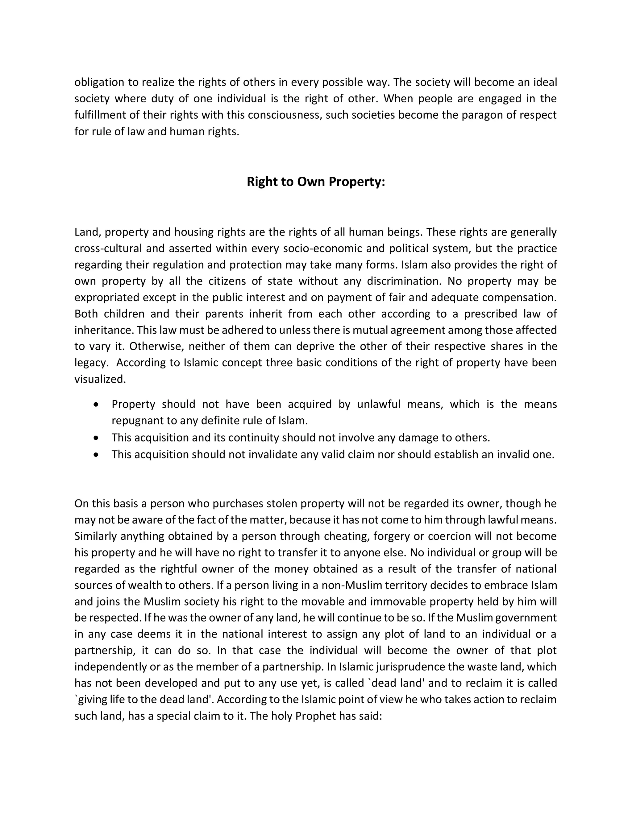 Concept of human rights in islam | PDF