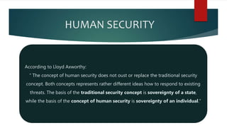 Concept of human security | PPTX