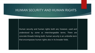 Concept of human security | PPTX