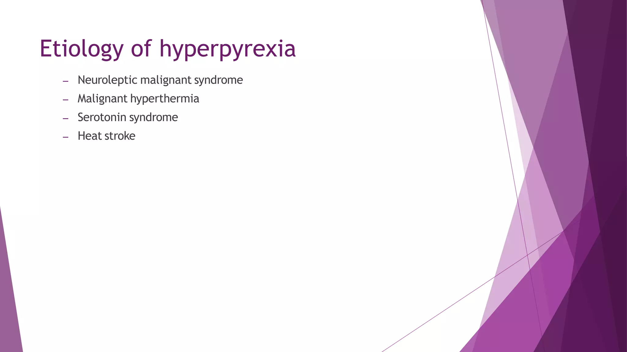 Concept of hyperpyrexia and hypothermia | PPTX