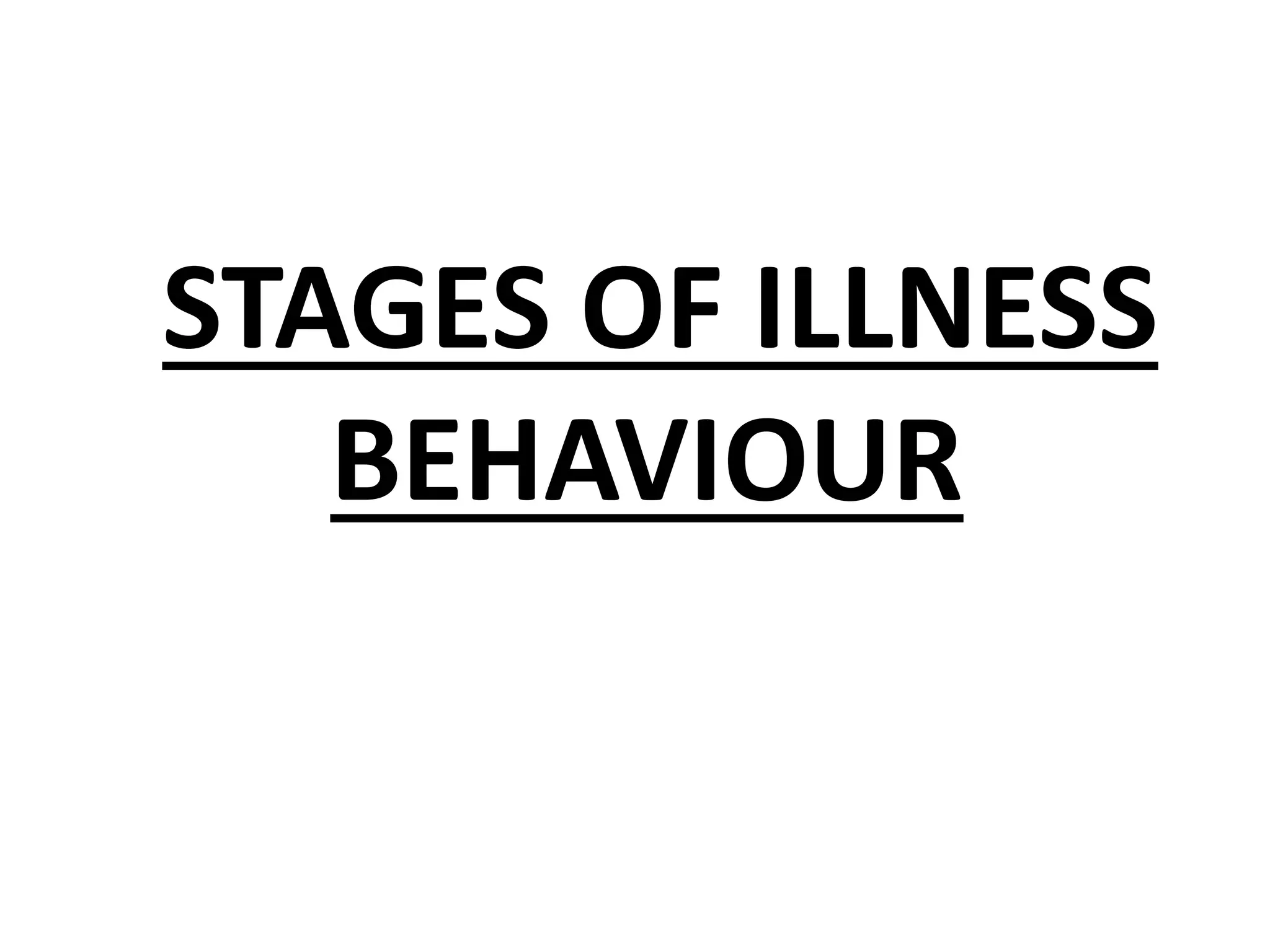 CONCEPT OF ILLNESS | PPTX