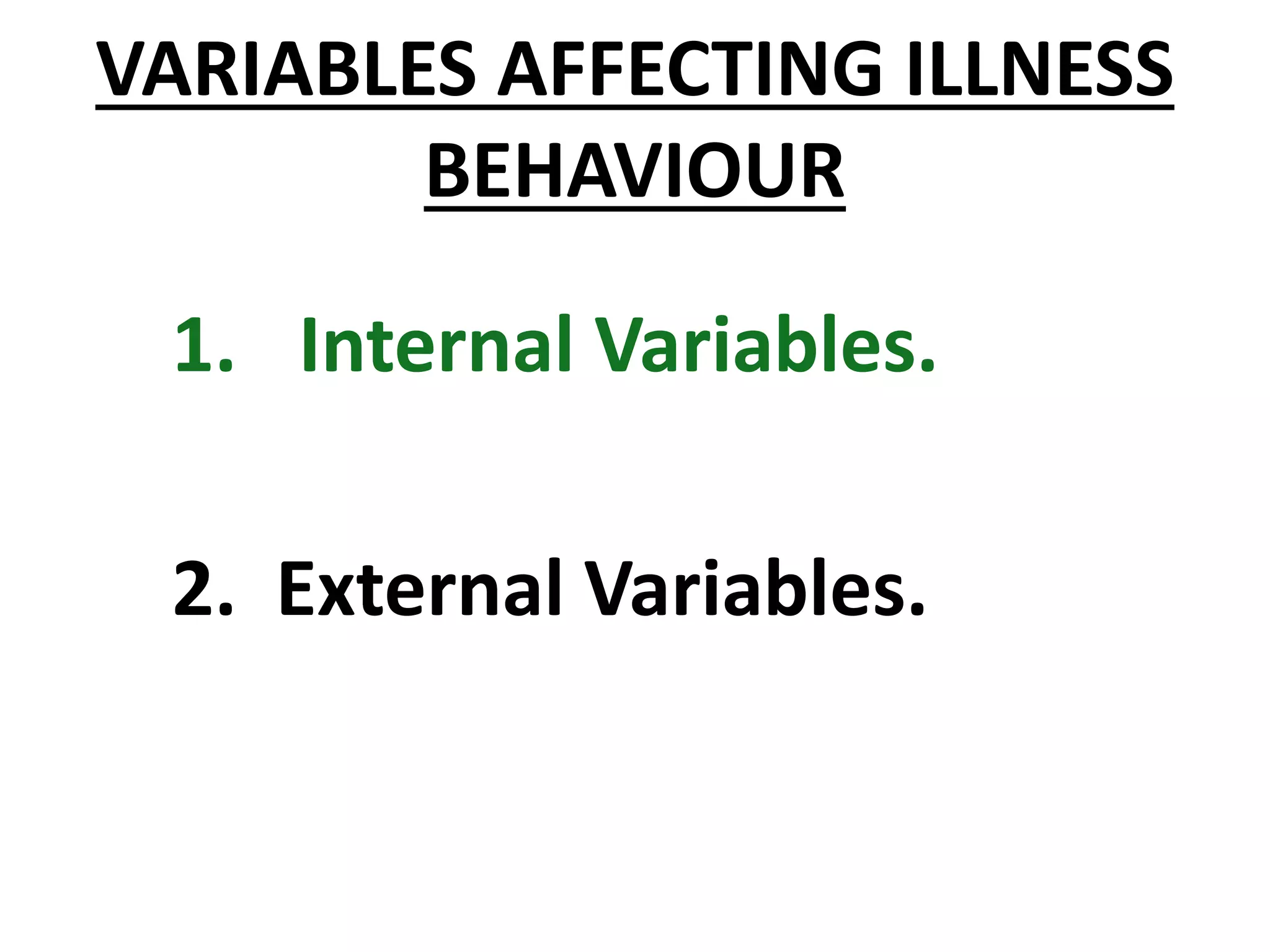 CONCEPT OF ILLNESS | PPTX