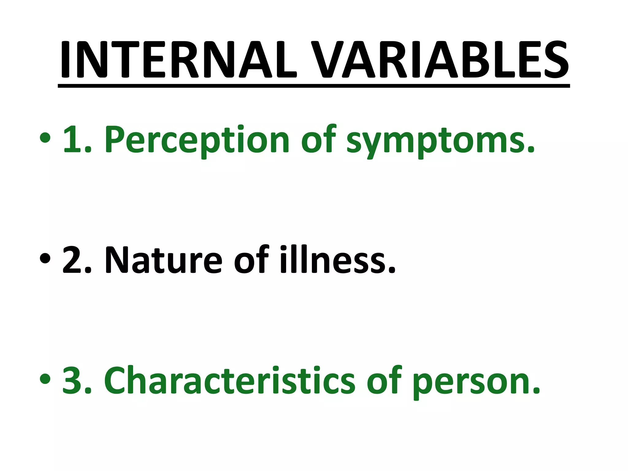 CONCEPT OF ILLNESS | PPTX