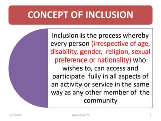 Concept of inclusion | PDF