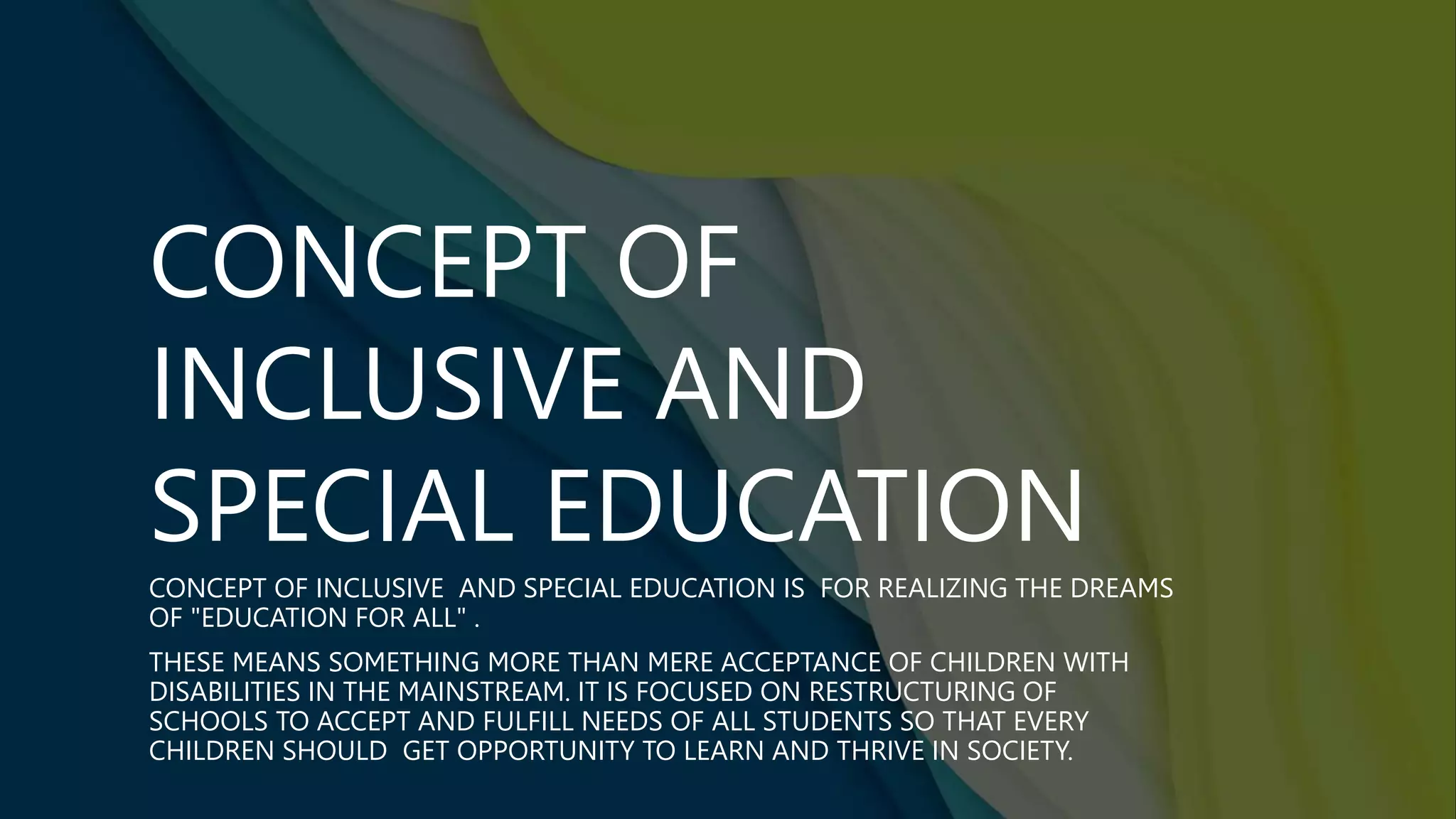 inclusive education pptx | PPTX